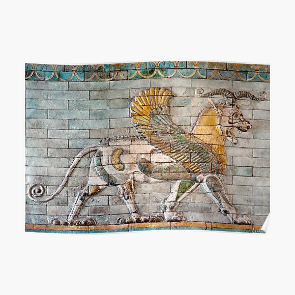 "Persian Griffin" Poster by WWestmoreland | Redbubble