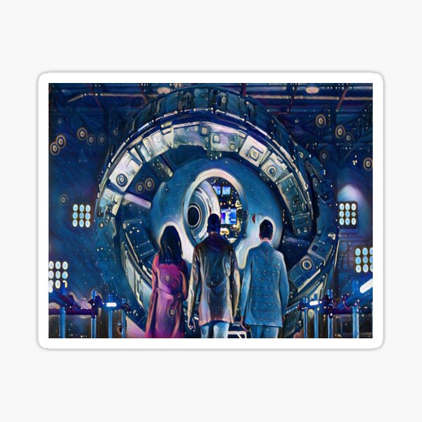 "Machine & Crew (Starry Night) | Timeless" Sticker for Sale by ...