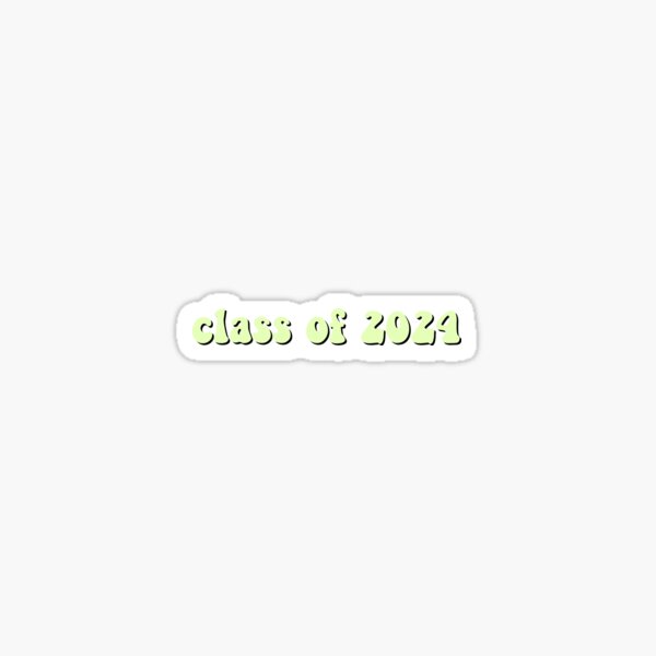 "Class of 2024 Bright Green" Sticker by magnoliastudios | Redbubble