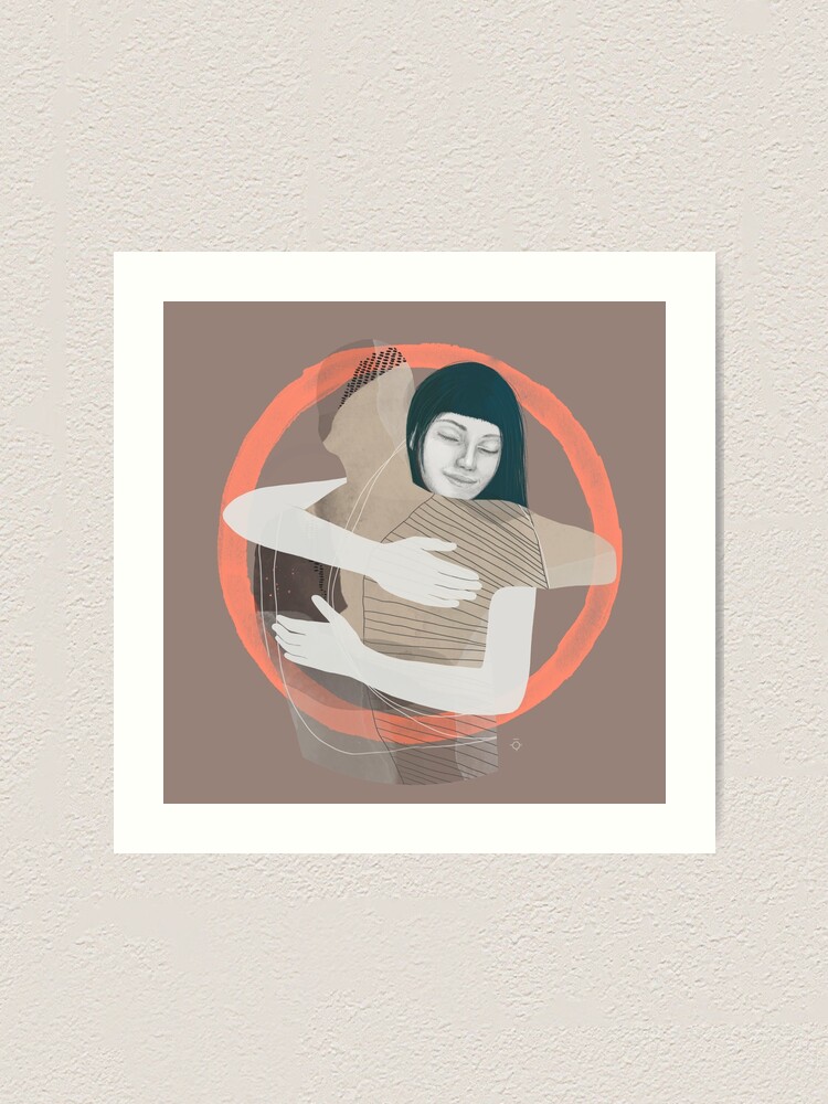 "Cosmic Hug" Art Print by Otemplebleu | Redbubble