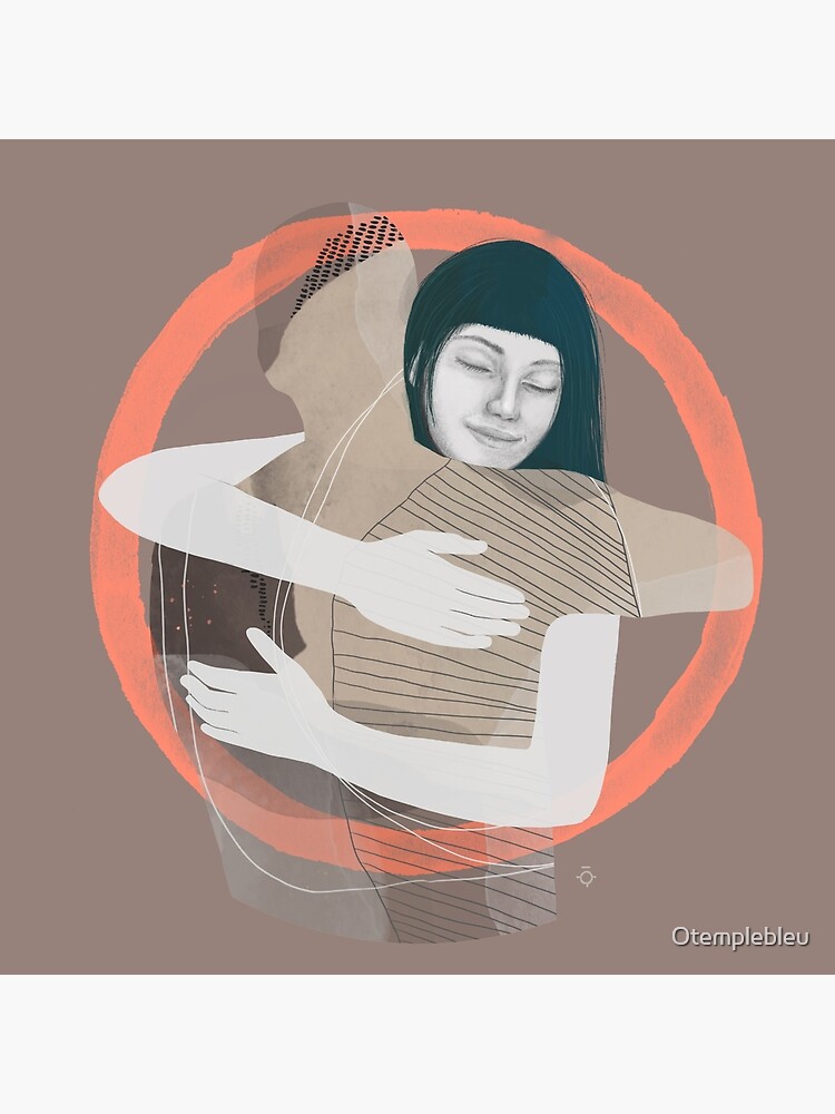 "Cosmic Hug" Art Print by Otemplebleu | Redbubble