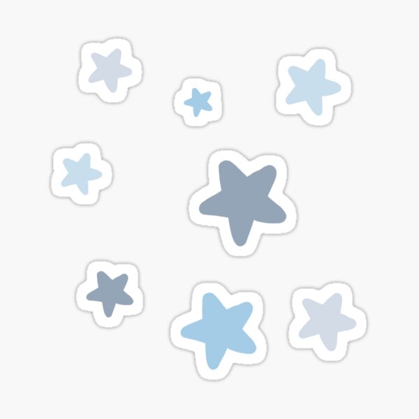 "Blue Stars Sticker Pack" Sticker by vshen | Redbubble