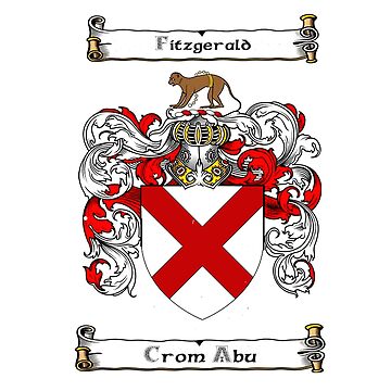 "Fitzgerald Family Crest and Motto" Poster for Sale by Hibernia29 ...