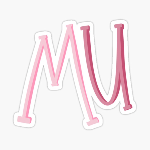 "Mu Greek letter" Sticker for Sale by juliawil1600 | Redbubble