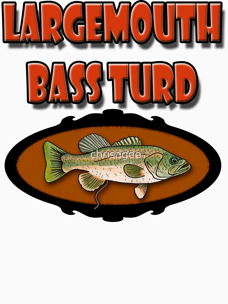 "Bass Turd" T-shirt for Sale by chrisagee | Redbubble | angling t ...