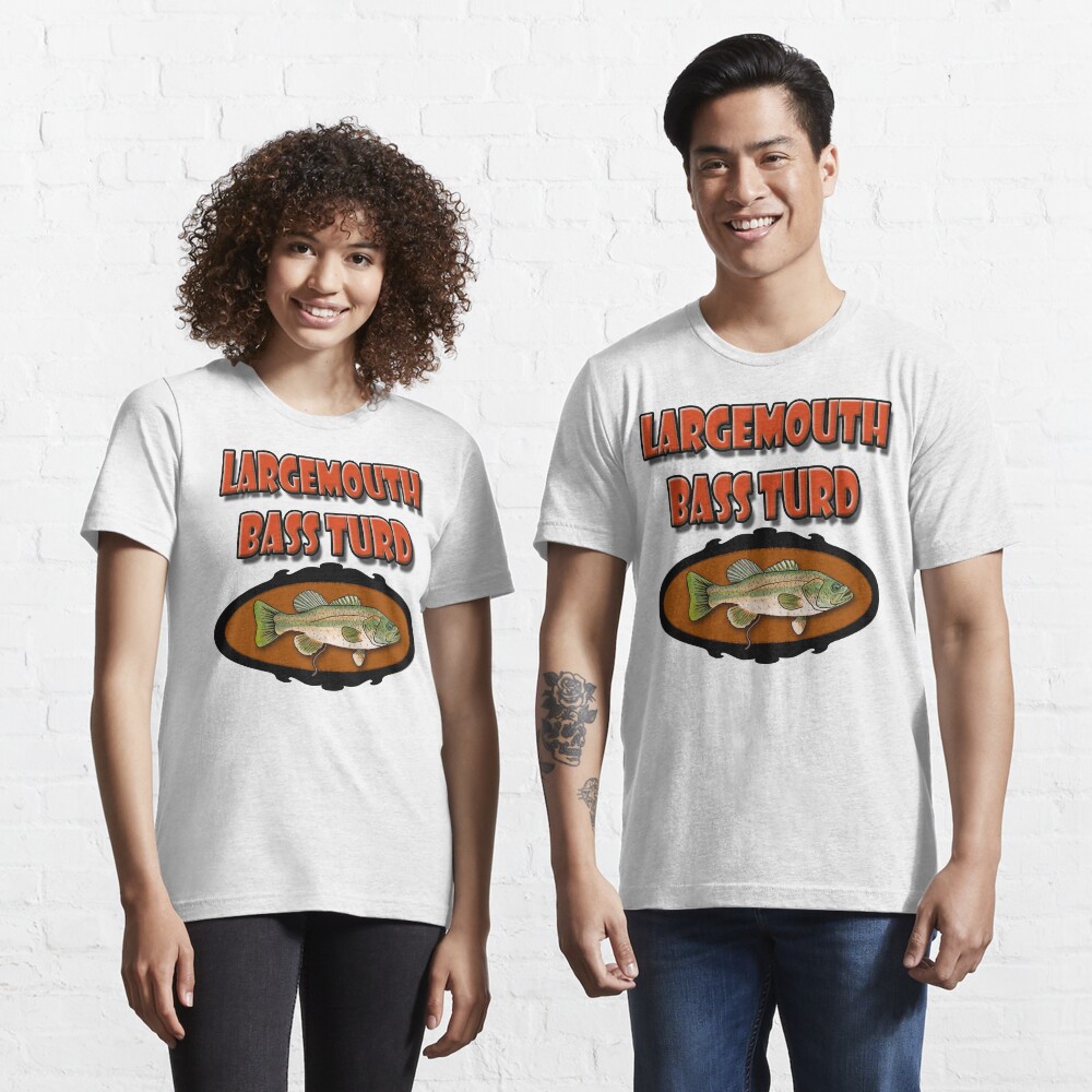 "Bass Turd" T-shirt for Sale by chrisagee | Redbubble | angling t ...