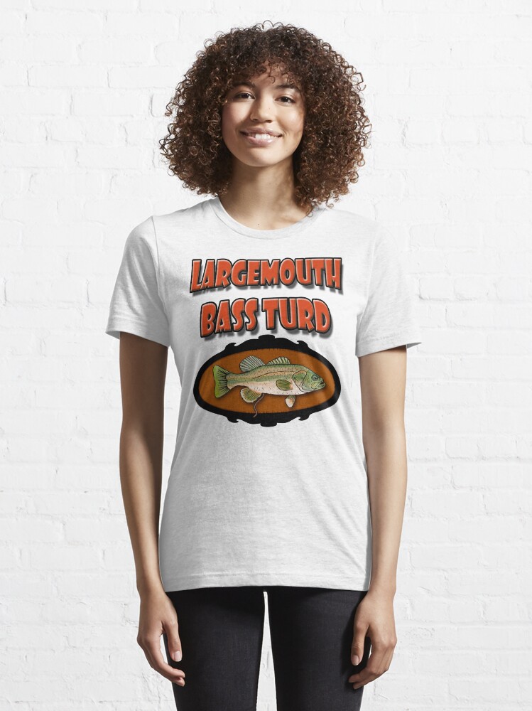 "Bass Turd" T-shirt for Sale by chrisagee | Redbubble | angling t ...