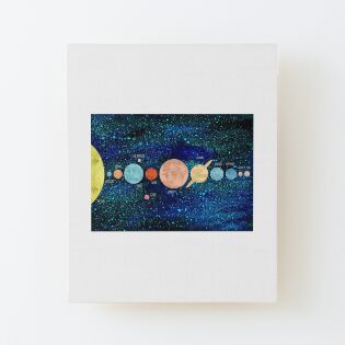 "Solar System, watercolor Solar System, Astronomy Print, Planets art ...