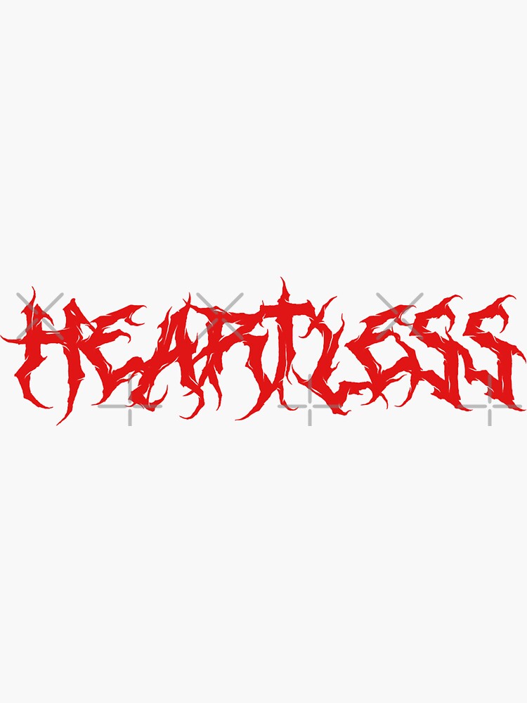 "heartless" Sticker for Sale by basakyavuz | Redbubble