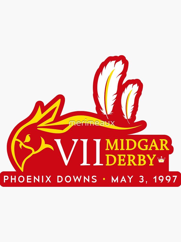 "Midgar Derby" Sticker for Sale by merimeaux | Redbubble