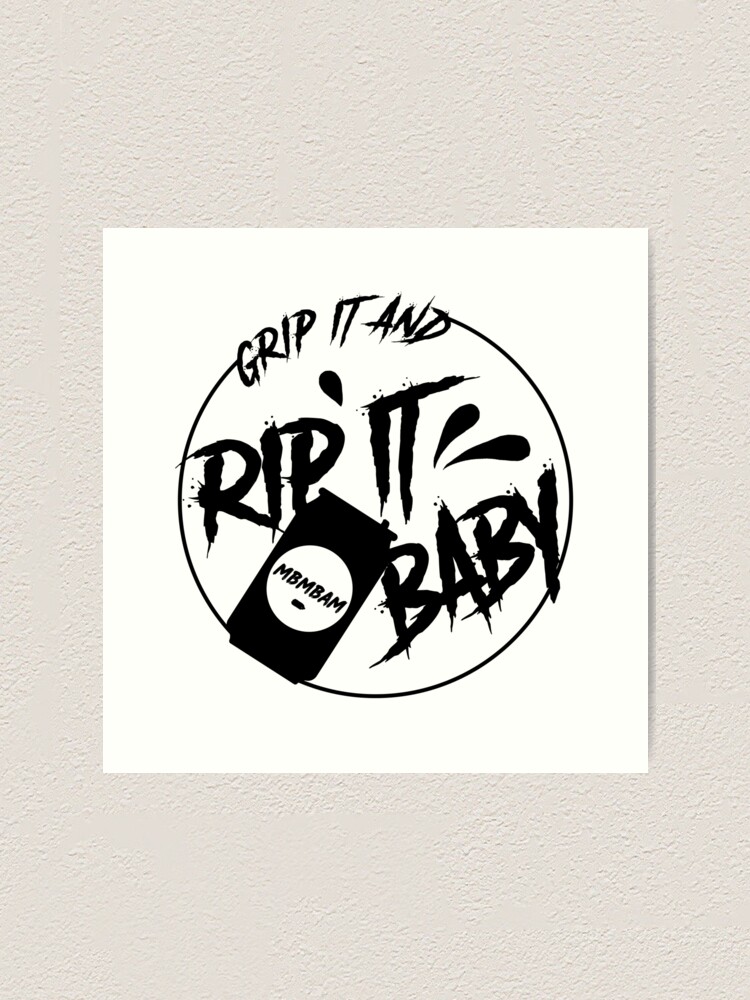 "Grip It and Rip It (Black Logo)" Art Print for Sale by usernate ...