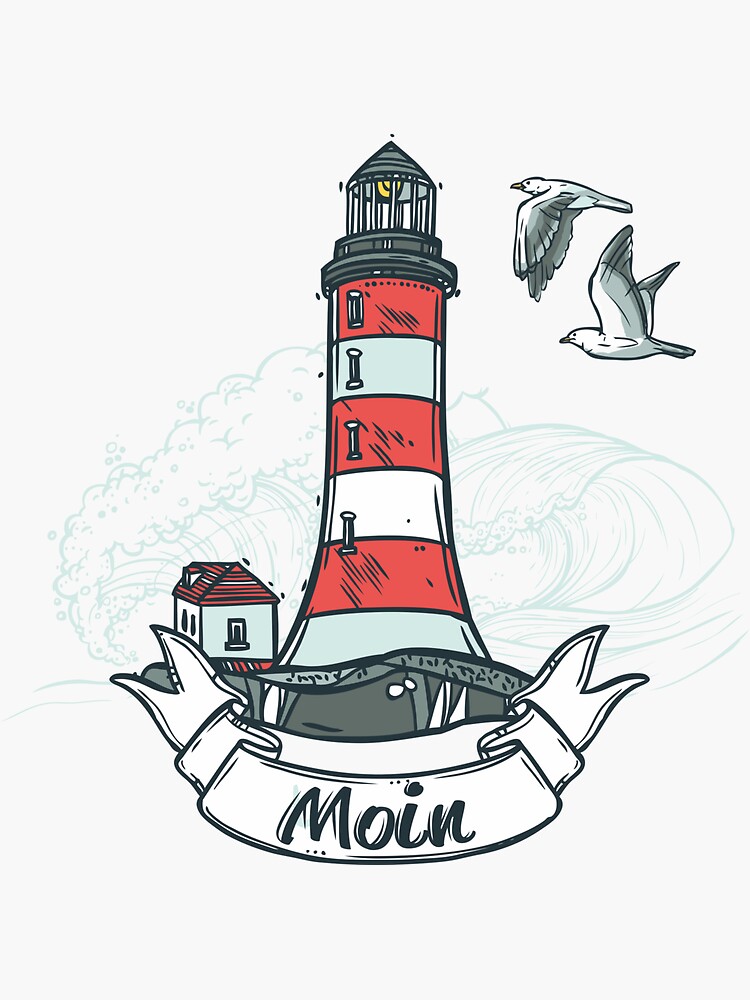 "lighthouse" Sticker by Friesenstyle1 | Redbubble