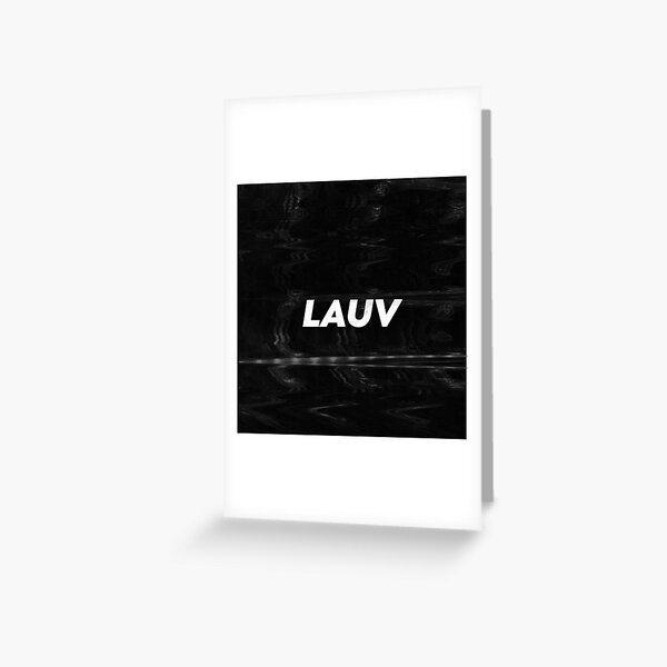 "Lauv Static Logo" Greeting Card by usernate | Redbubble