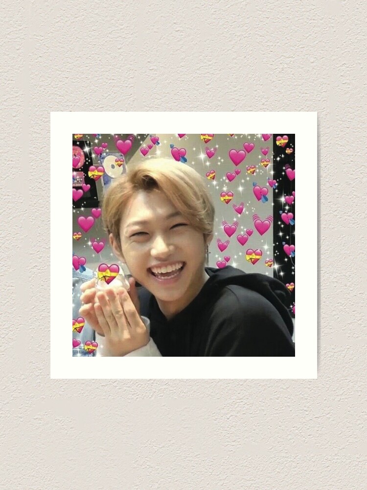 "Felix heart meme" Art Print for Sale by Xiaorii | Redbubble