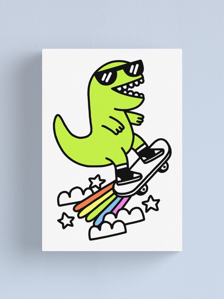 "Rad Rex" Canvas Print by obinsun | Redbubble