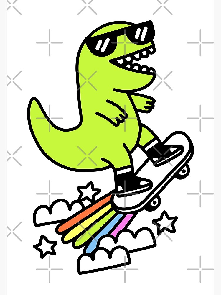 "Rad Rex" Poster for Sale by obinsun | Redbubble
