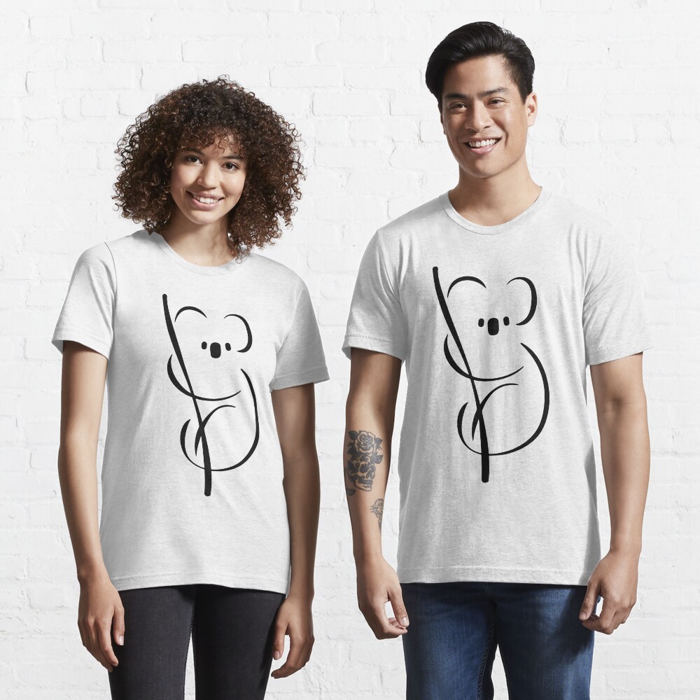 "Koala | Minimal Ink Design" T-shirt for Sale by PureCreations ...