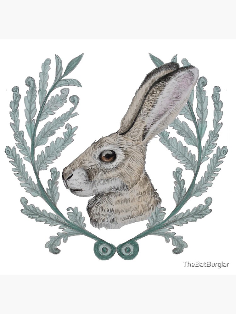 "Black Tailed Jackrabbit" Art Print for Sale by TheBatBurglar | Redbubble