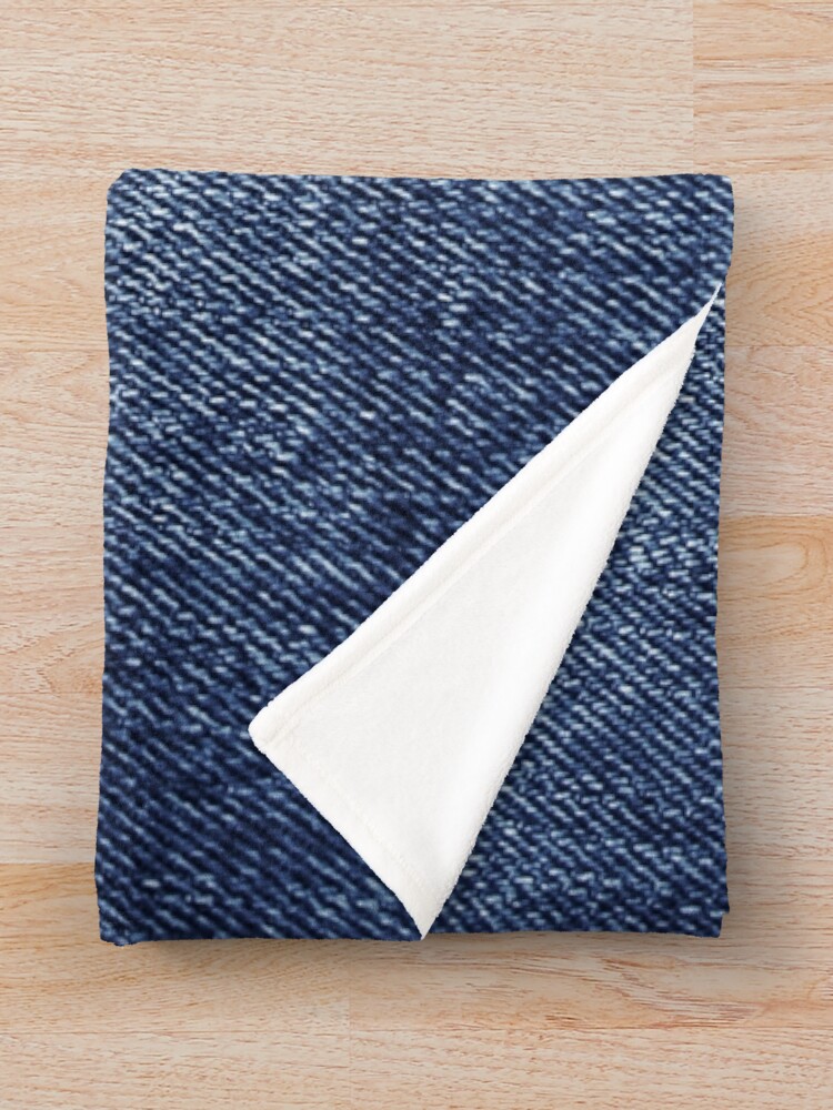 "Blue Denim" Throw Blanket by Quote-Girl | Redbubble
