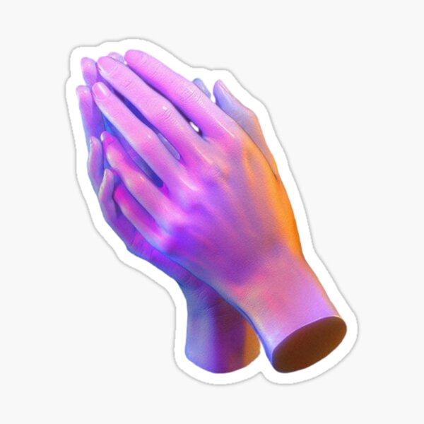 "Chrome Hands " Sticker for Sale by SHVKERstyle | Redbubble