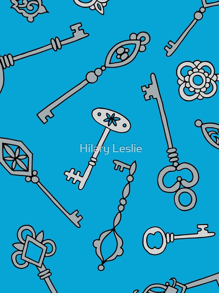 "Skeleton Keys || Blue Palette || Lock and Key " iPhone Case for Sale ...