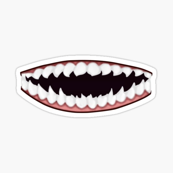 "Sharp Teeth" Sticker for Sale by SHaUNAsGraphics | Redbubble