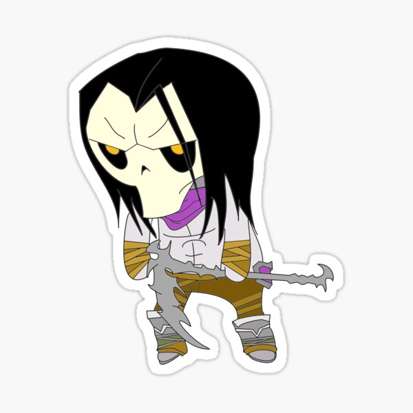 "Death Chibi From Darksiders" Sticker for Sale by Blood-Red-Merch ...