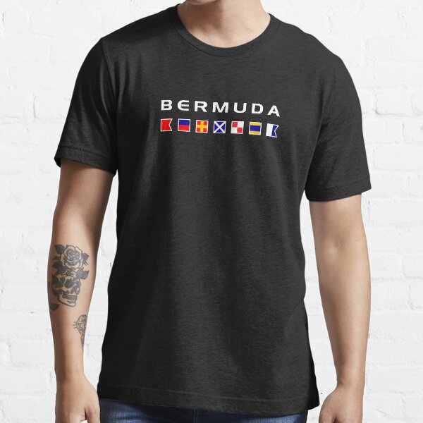 "Bermuda Maritime Nautical Signal Flags Dark Color" T-shirt for Sale by ...