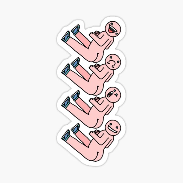 "Willy Bum Bum - "4 Bums"" Sticker by alienredwolf | Redbubble