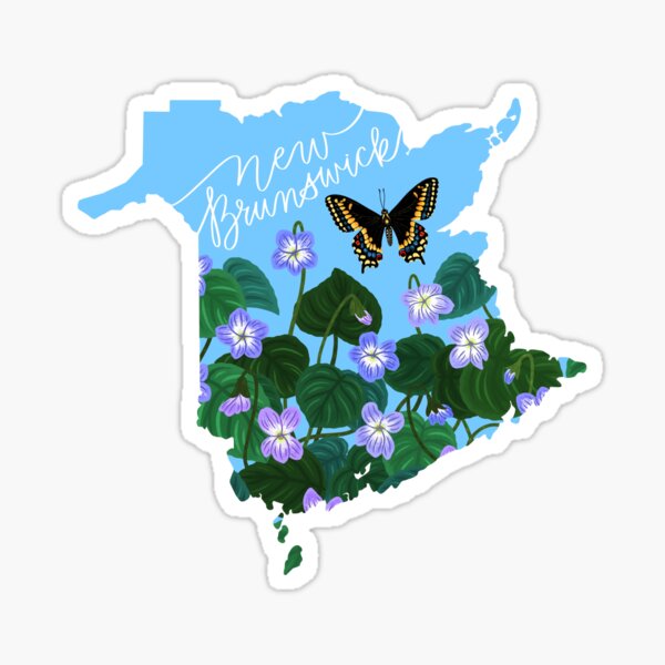 "New Brunswick " Sticker for Sale by RachelKay | Redbubble
