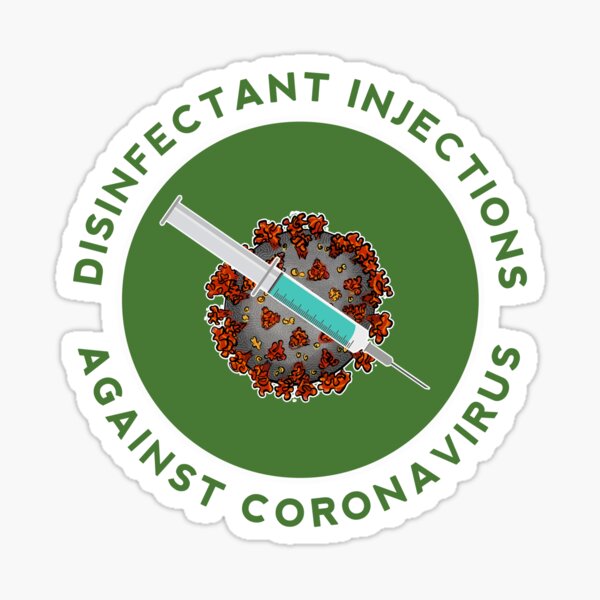 "Disinfectant Injections Funny Design" Sticker for Sale by markstones ...