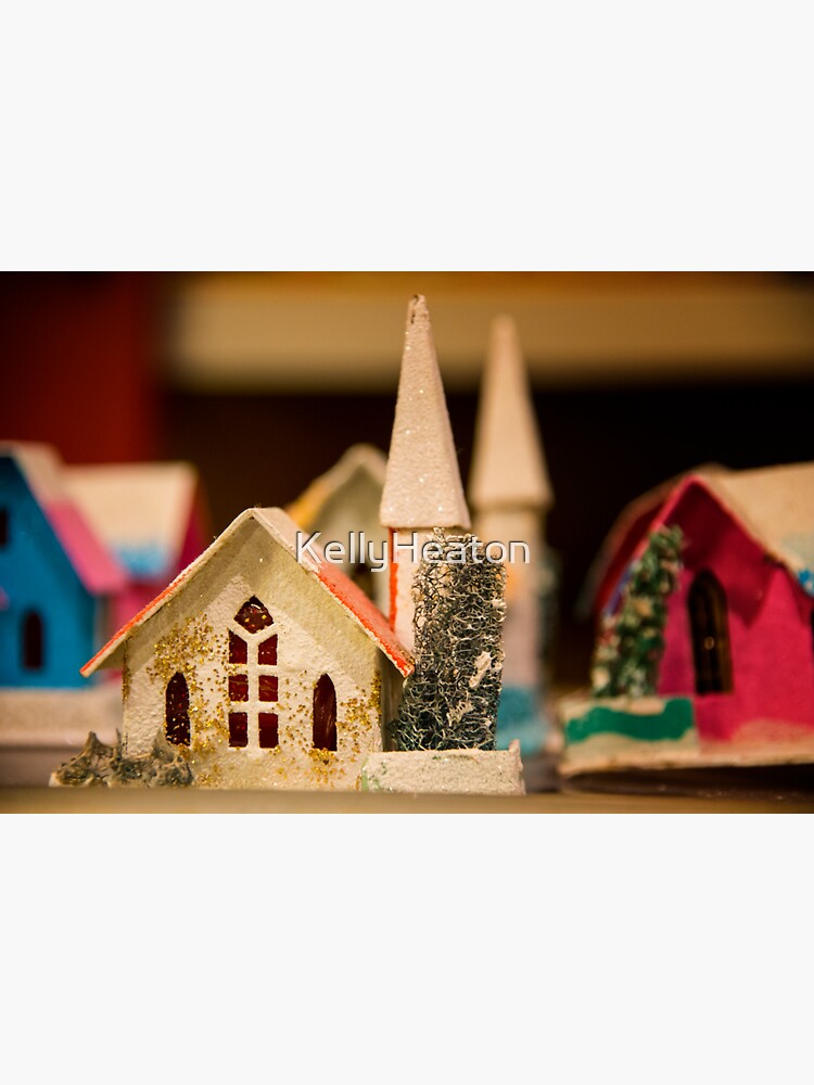 " Vintage Putz Church" Sticker for Sale by KellyHeaton | Redbubble