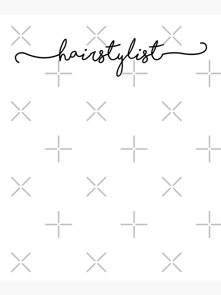 " Hair stylist Elegant Cursive Letter" Poster for Sale by Tetete ...