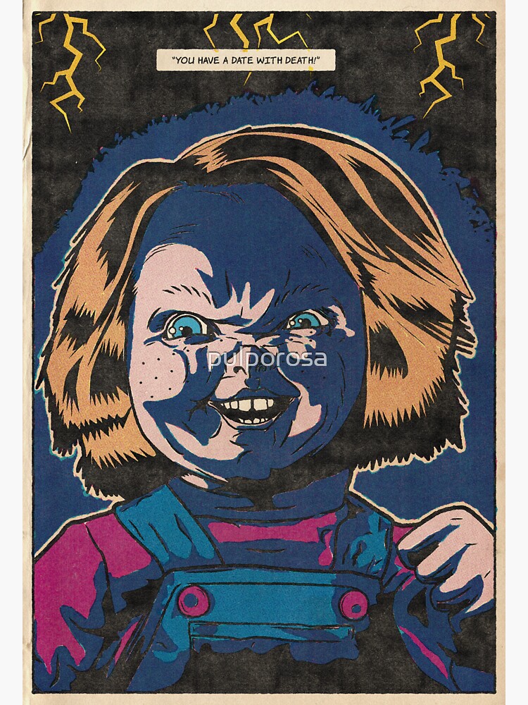 " chucky evil laugh" Sticker by pulporosa | Redbubble