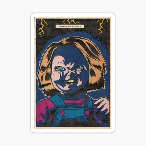 " chucky evil laugh" Sticker by pulporosa | Redbubble