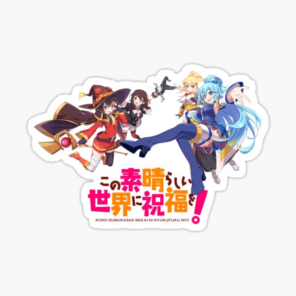"KonoSuba!" Sticker for Sale by zRiSes | Redbubble