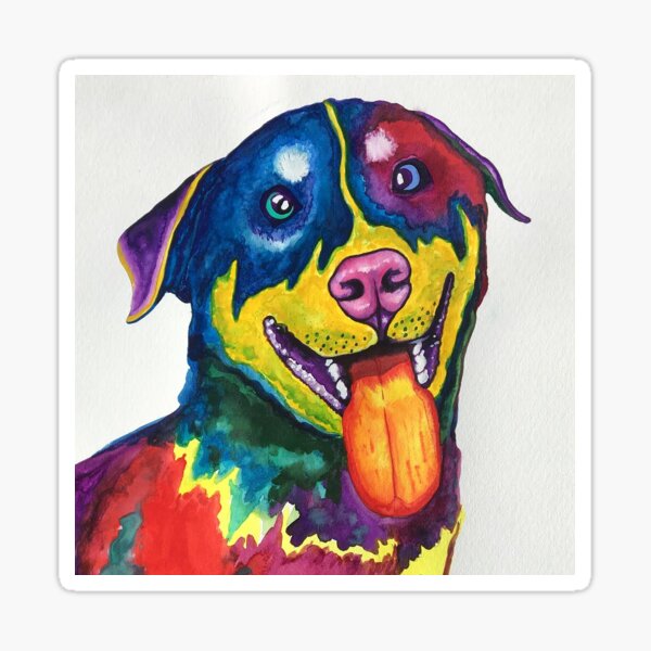 "Luke the Rottsky" Sticker by CQArtwork | Redbubble