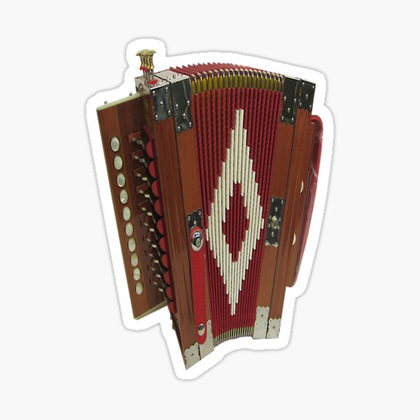 "Cajun Accordian" Sticker for Sale by Slydell1 | Redbubble