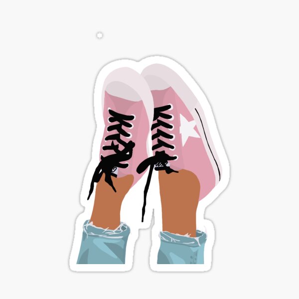 "Pink Shoes" Sticker for Sale by MadeByBanks | Redbubble