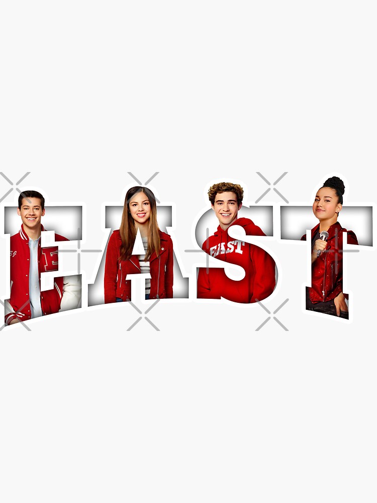 "EAST HIGH: EJ, Nini, Ricky, Gina (HSMTMTS)" Sticker for Sale by ...