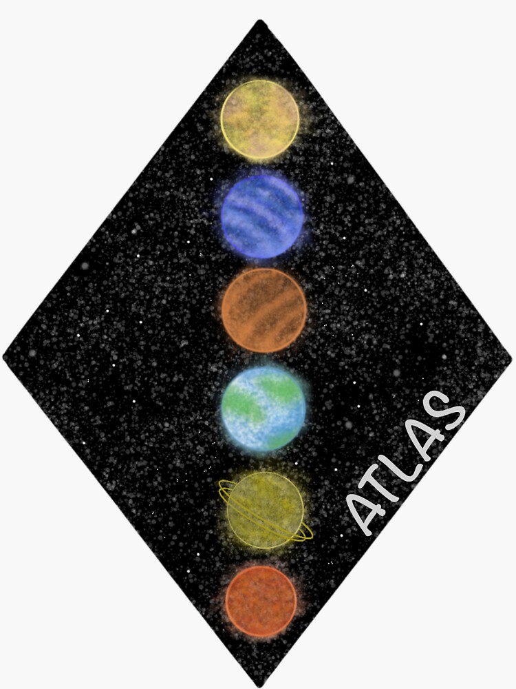 "Sleeping At Last Atlas Album Planets" Sticker for Sale by xxLavender ...
