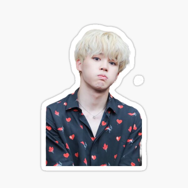 "JIMIN BTS" Sticker for Sale by babysugarsweet | Redbubble