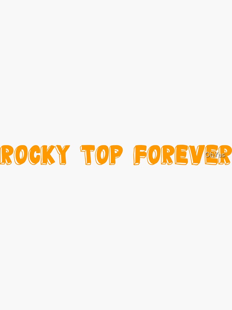 "Rocky Top" Sticker by OhYas | Redbubble