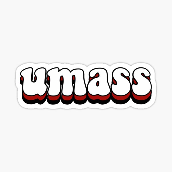 "umass" Sticker for Sale by collegeacc | Redbubble