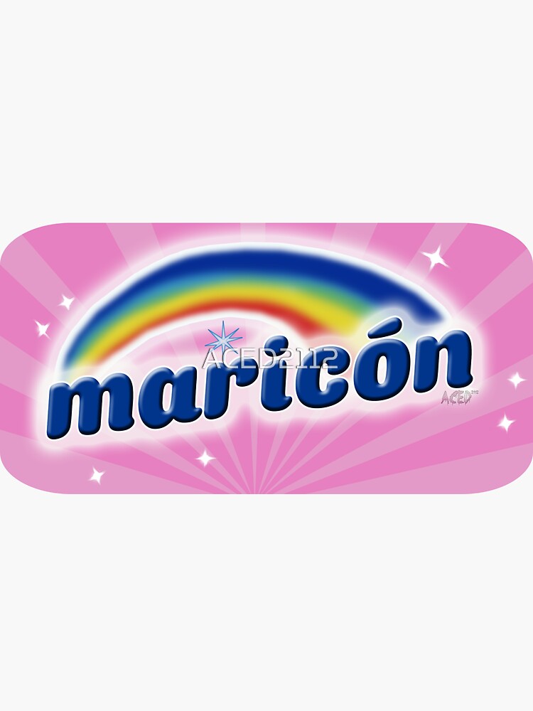 "maricon" Sticker by ACED2112 | Redbubble