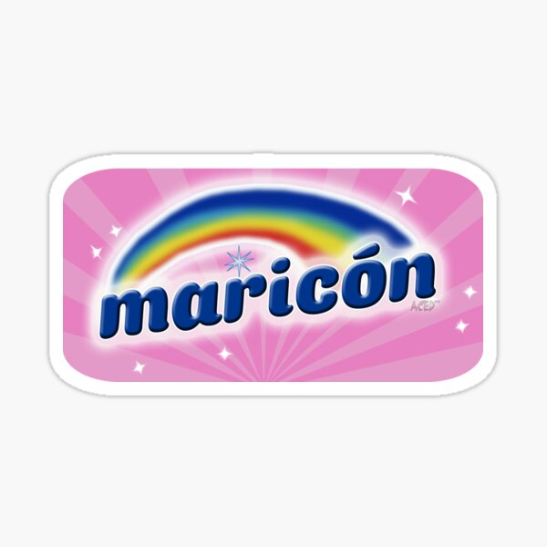 "maricon" Sticker by ACED2112 | Redbubble