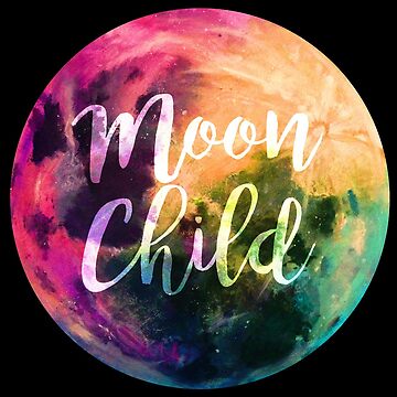 "Moon Child " Sticker for Sale by WishingInkwell | Redbubble