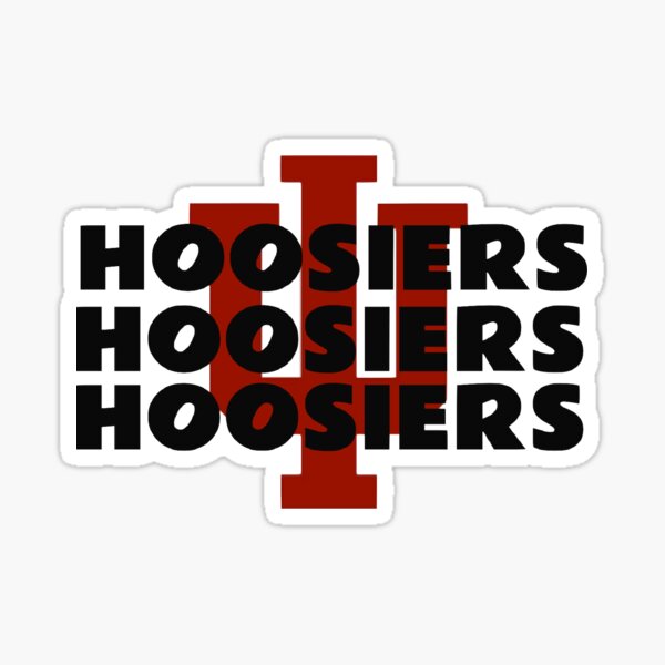 "hoosier " Sticker by SmartStickers | Redbubble