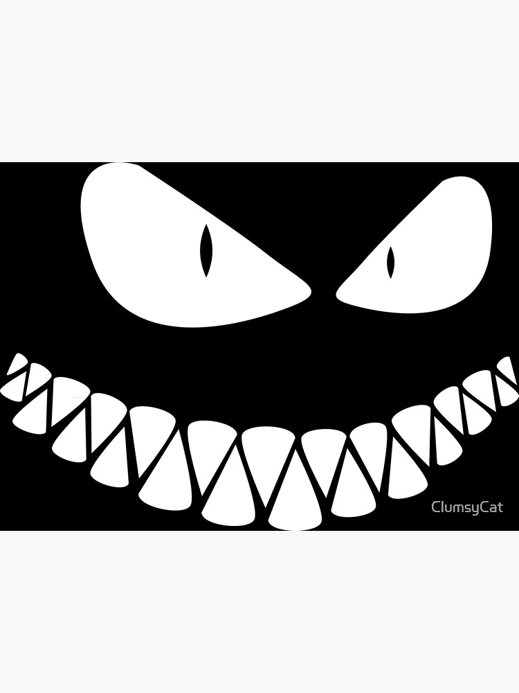 "Creepy grin face" Poster for Sale by ClumsyCat | Redbubble