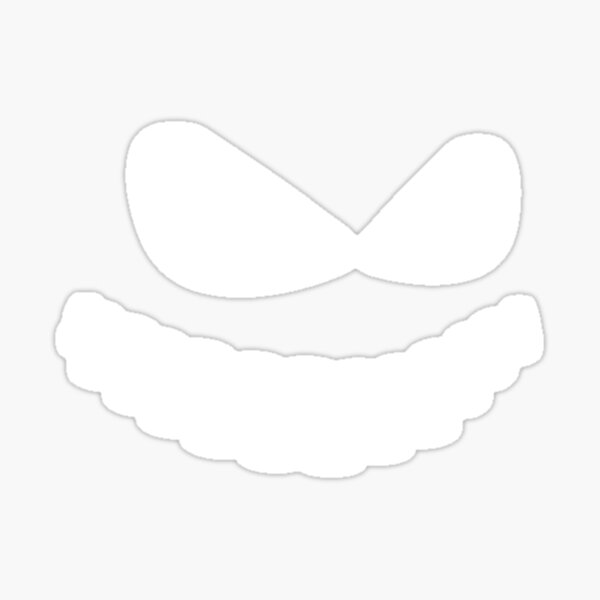 "Creepy grin face" Sticker by ClumsyCat | Redbubble